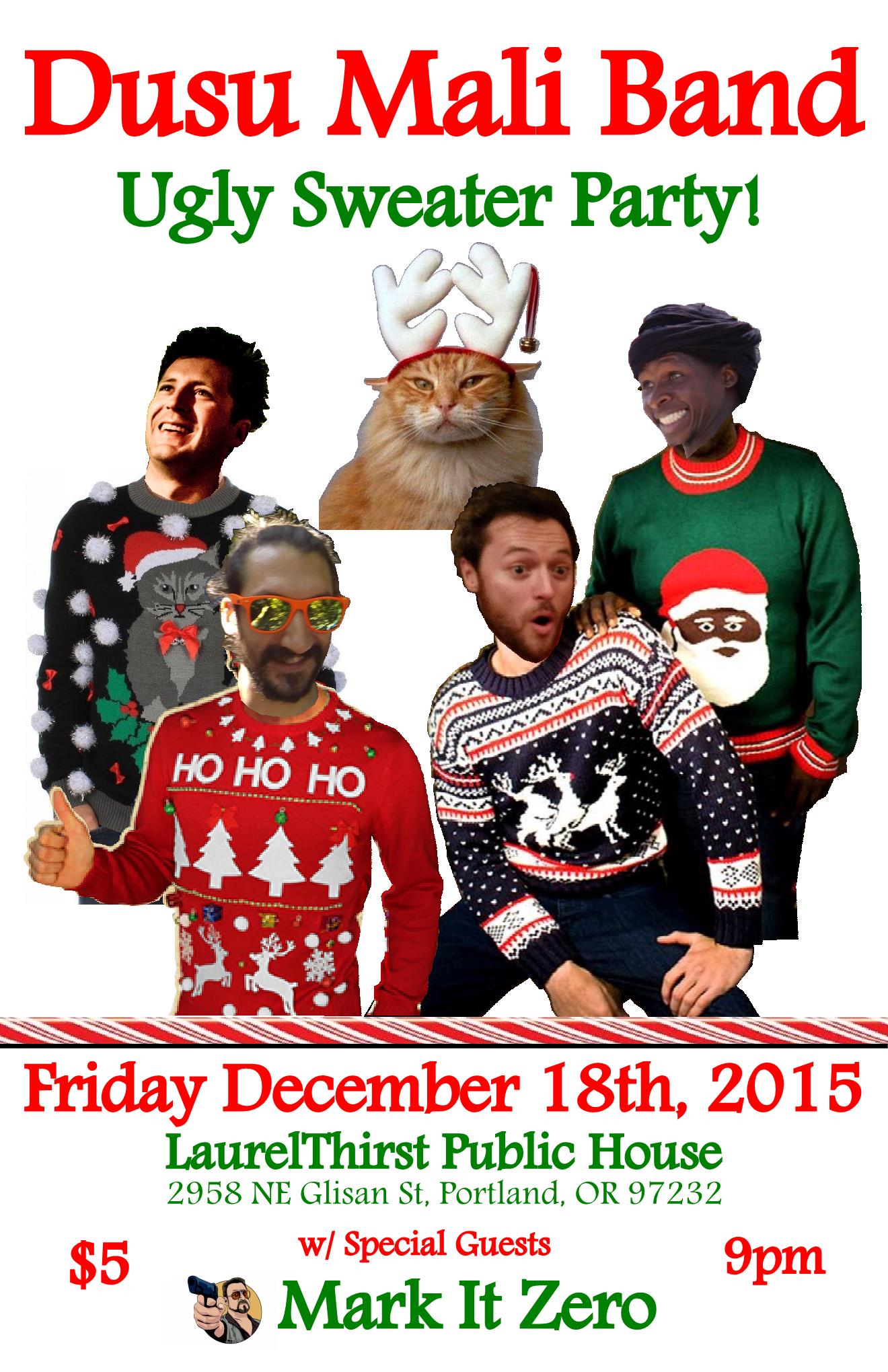 Ugly Sweater Party Dusu Mali Band